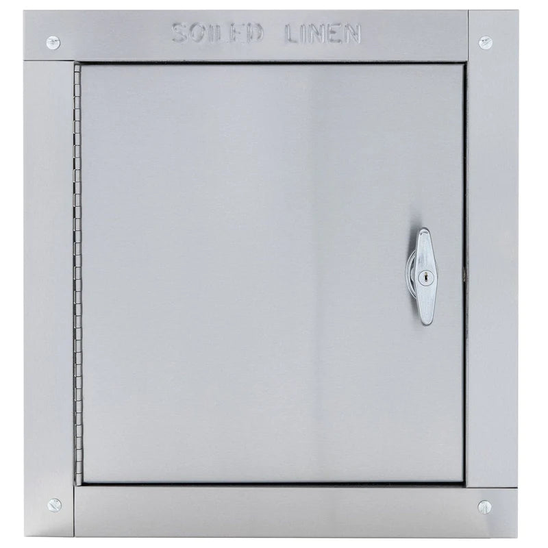 Midland Style Stainless Steel Trash Chute Door - Side Hinged - T Handl ...