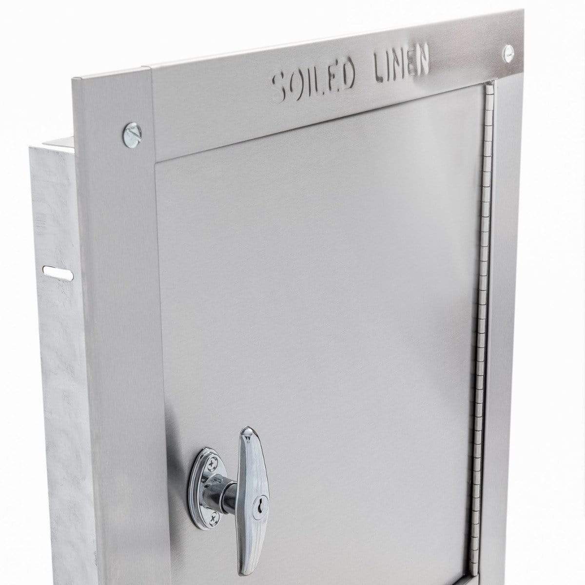 Midland Style Stainless Steel Trash Chute Door - Side Hinged - T Handl ...