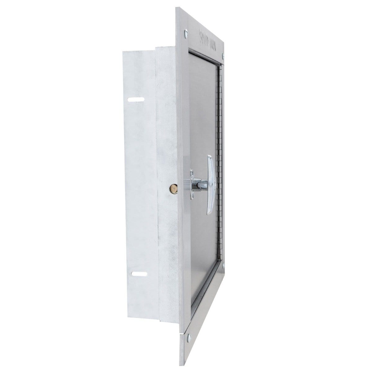 Midland Style Stainless Steel Trash Chute Door - Side Hinged - T Handl ...