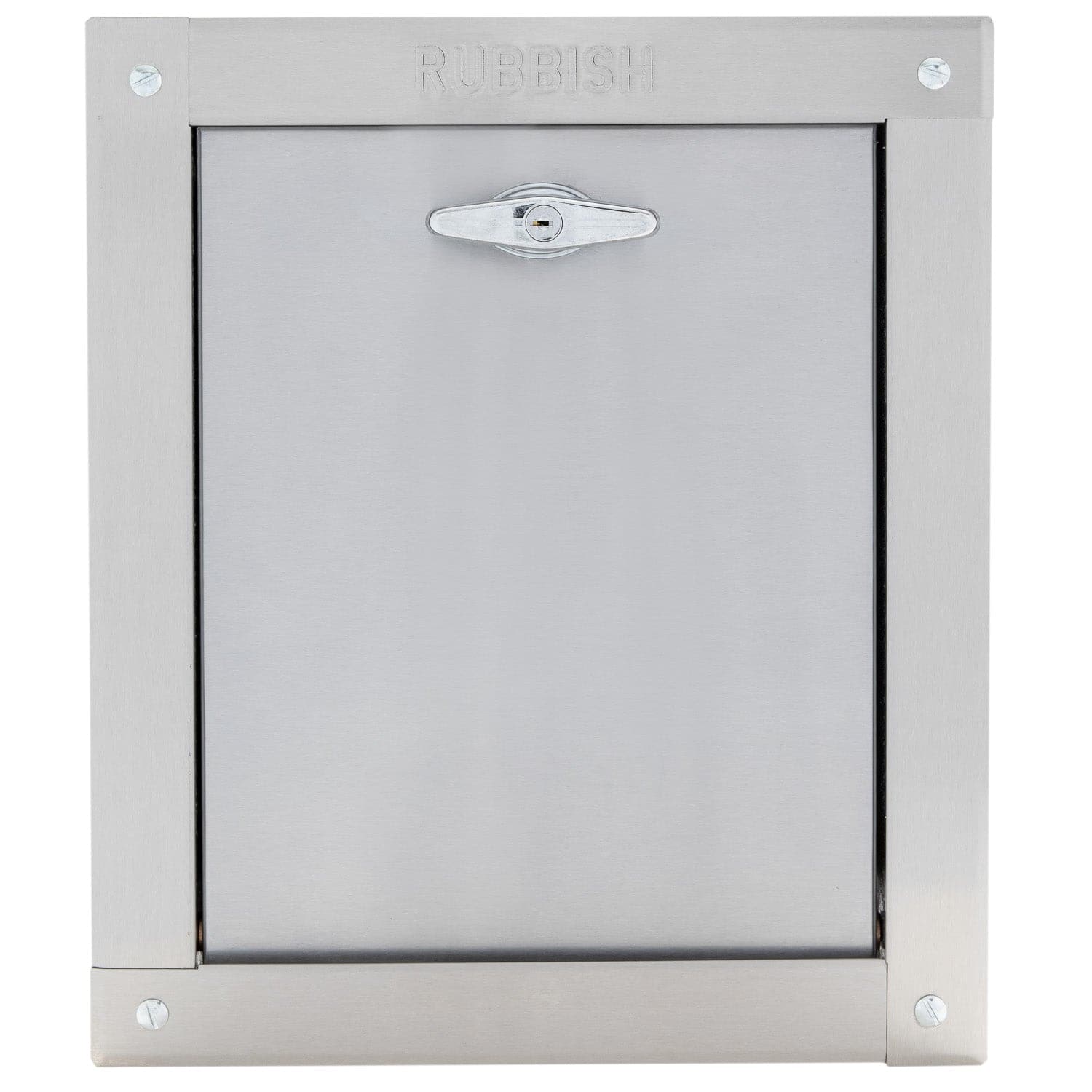 Universal T-Handle Stainless Steel Trash Chute Door - Oswald Supply