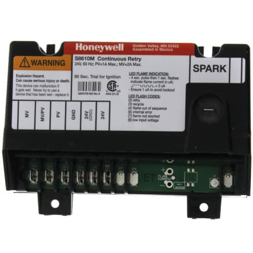 Honeywell #S8610M3009, One-Rod Intermittent Pilot Control - Oswald Supply